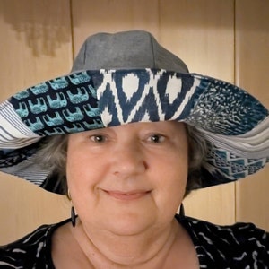 Tulip Hat Pattern Adjustable Ponytail Hat Sewing Pattern Sun Protection ...