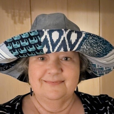 Tulip Hat Pattern Adjustable Ponytail Hat Sewing Pattern Sun Protection ...