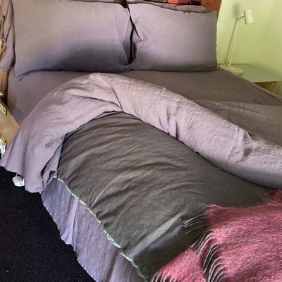 Vintage Classic. French Vintage Inspired Navy Ticking Heavyweight Linen ...