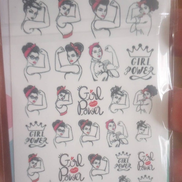 Middle Finger Nail Art Decal Sticker - Etsy