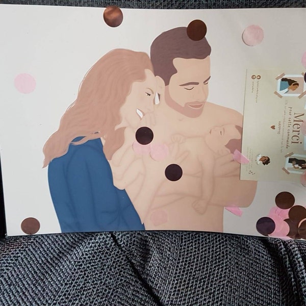 DETAILED Personalized Illustration From Your Photo, Unique Gift, Custom ...
