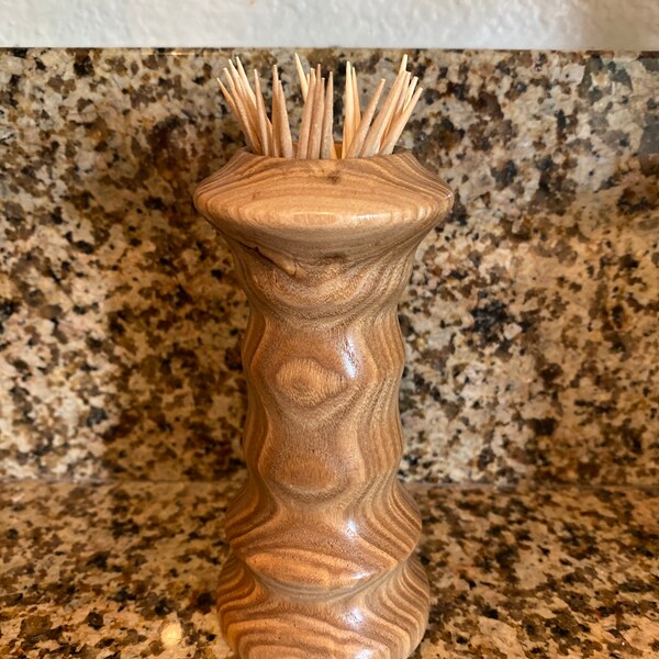 Hand Turned Spectra Ply Toothpick Holder, Handmade Wooden Toothpick ...