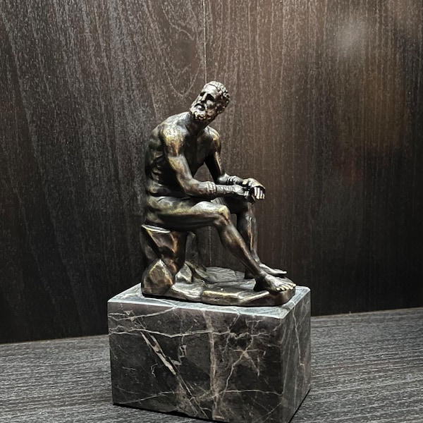Bronze Boxer at Rest Statue-boxer Sculpture-boxer at Rest Figure-roman ...