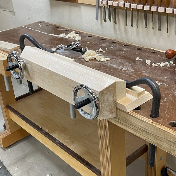 Workbench Holdfast With Leaf Finial, 3/4" or 1" Hole. Hand Forged by ...