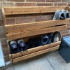 Wall Mounted Hallway Rustic Shoe Rack Dark Oak - Etsy UK