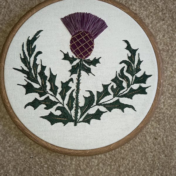 PDF Pattern, Scottish Thistle, Embroidery Pattern, Scottish Highlands ...