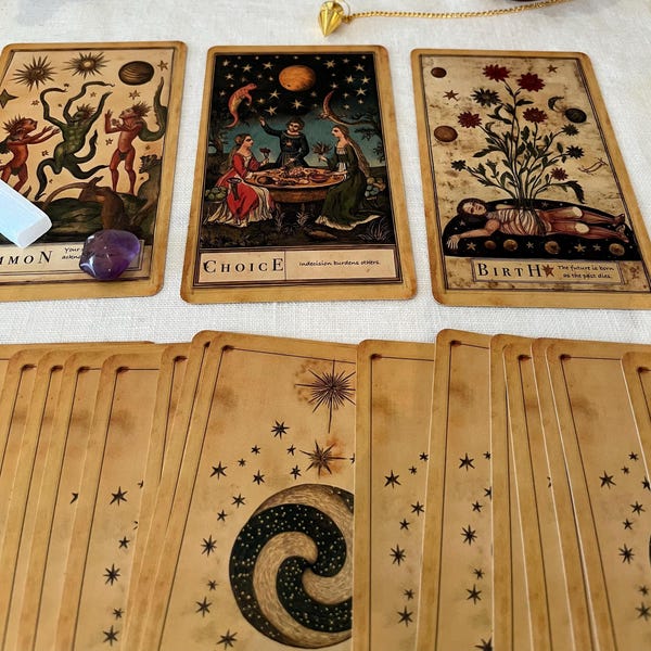 Medieval Alchemy Tarot Oracle Cards (collectible Set of 9) - Etsy