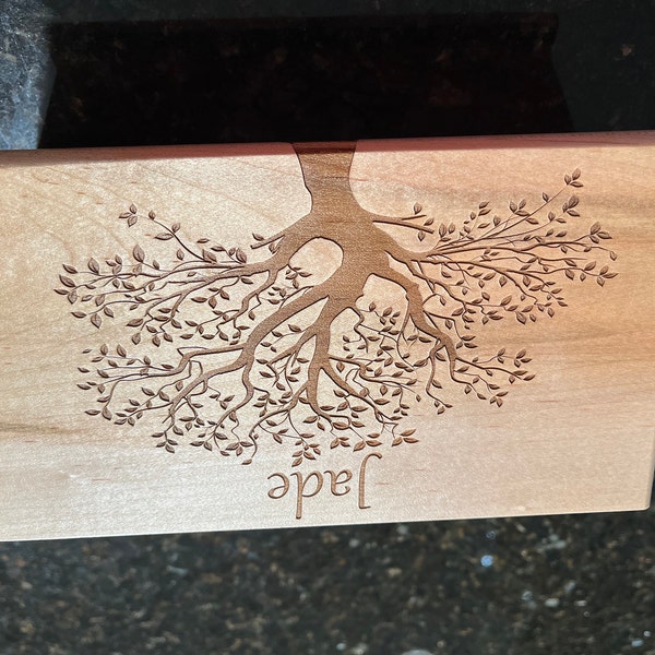 Personalized Tree of Life Custom Music Box Choose Your Song, Laser ...