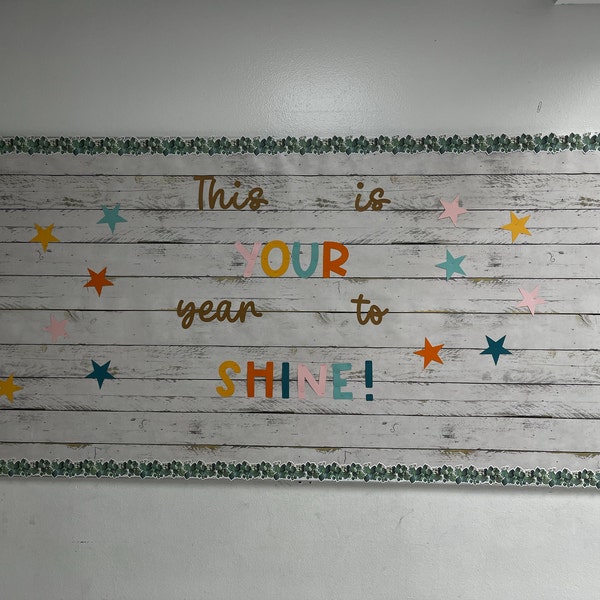 This is Your Year to Shine Bulletin Board Kit - Bright Color Stars ...