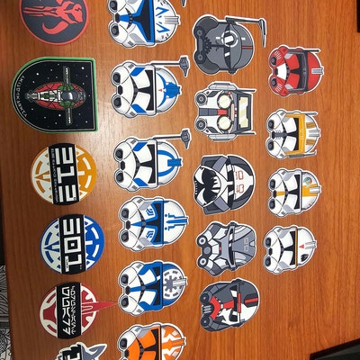 Star Wars Bad Batch Holographic Vinyl Stickers laptops//party - Etsy