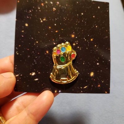 INFINITY GAUNTLET 3D Gold Metallic Enamel Pin - Etsy