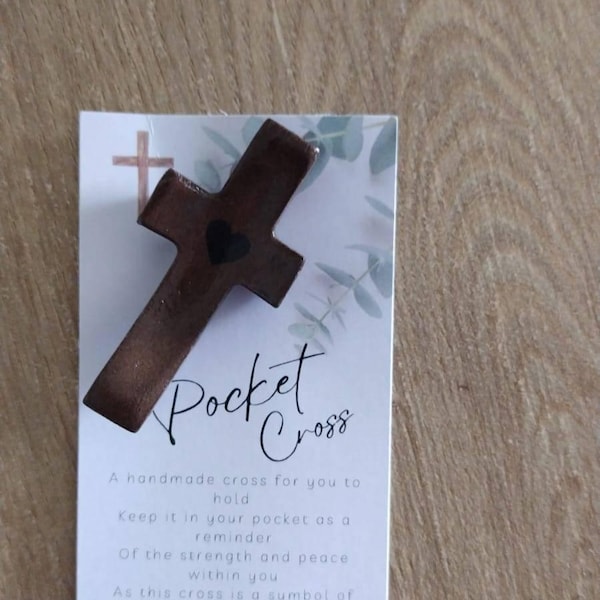 Handmade Pocket Cross With Card Christian Encouragement and Bulk Faith ...