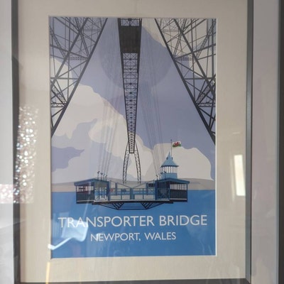 Newport Transporter Bridge Digital Print - Etsy