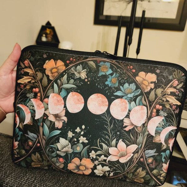 Dark Cottagecore Noren Curtain, Witchy Pine Forest Moon Door Curtain ...