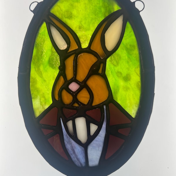 Stained Glass Mr. Rabbit Pattern/template for Instant Digital Download ...