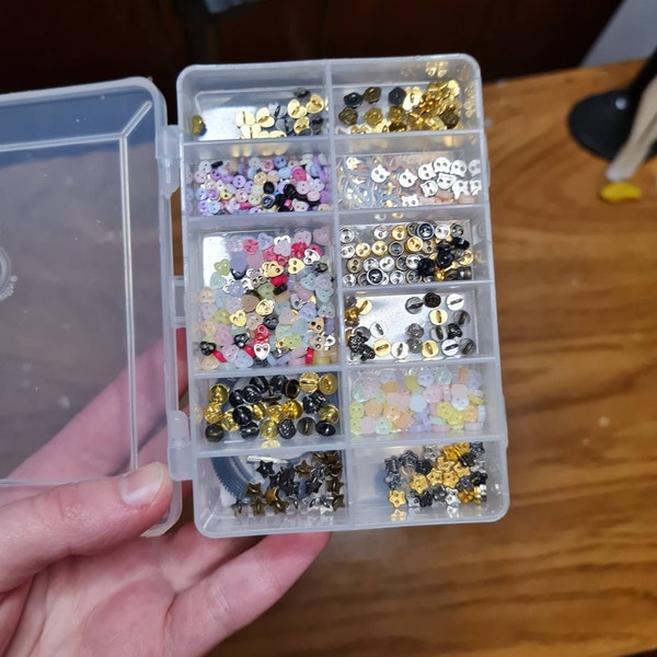 B205 Tiny 3mm Buttons Micro Mini Buttons Tiny Buttons Doll Buttons Doll ...