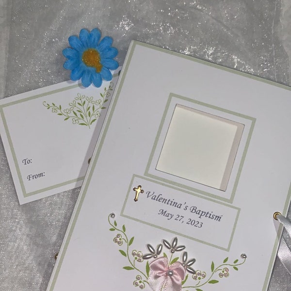 Baptism Photo Album, Personalized Photo Album, Baby Gift, Christening ...