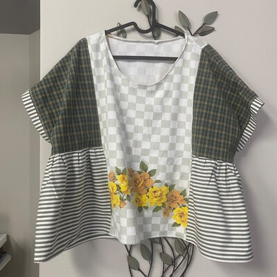 Collage Gather Top PDF Sewing Pattern - Etsy