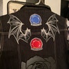 GLOW in the DARK Bat Wings Iron on Patches | Embroidered Patch | Patch ...