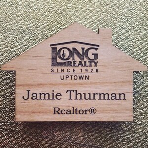 Custom House Shaped Name Tag - Etsy