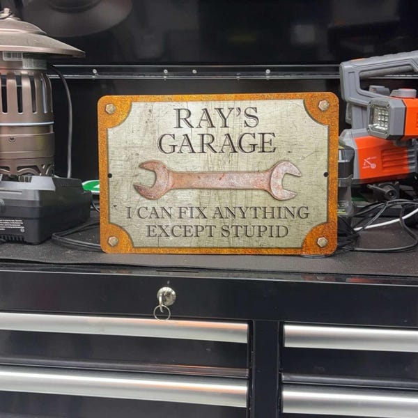 Custom Rusty Design Metal Sign, Customized With Your Text, Indoor or ...