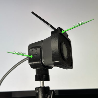 Tripod Mount for Logitech Streamcam Stronger Redesign, 1/4 Brass ...