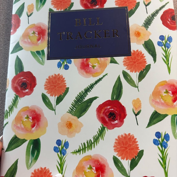 Bill Tracker Journal, Personal Planner, Budget Book, Gift for Him ...