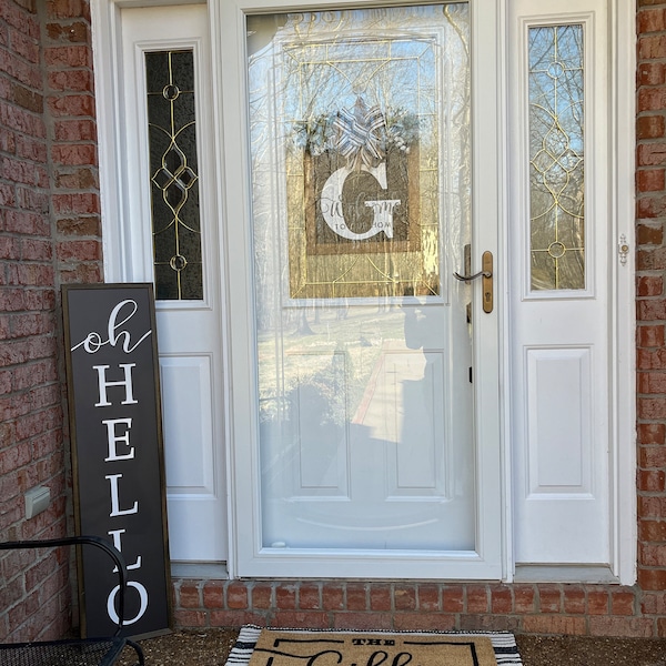 Hello Porch Sign, Oh Hello Porch Sitter Sign, Welcome Sign Porch, Front ...