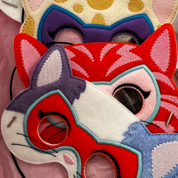 Spark Kitty Dress up Mask, Child Size, Dress Up, Quiet Play, Costume ...