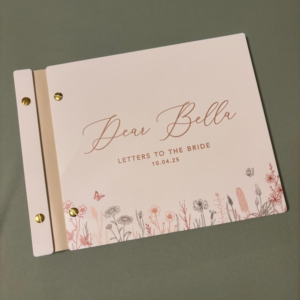 Letters to the Bride Book, Bride Scrapbook, Bridal Shower Gift, Wedding ...