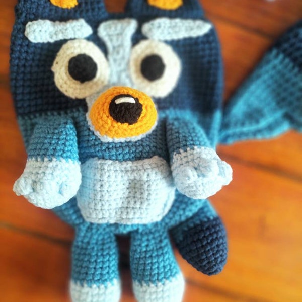 Bluey Crochet Pattern, DIGITAL PATTERN, Puppy Dog, Backpack Pattern ...