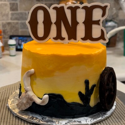 My First Rodeo, First Rodeo Cake Topper, Western First Birthday, Cowboy ...