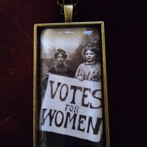 Feminist Jewelry Suffragette Necklace Woman's Vote | Etsy