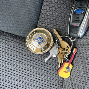 Handcrafted Texas Masonic Key Chain - Etsy