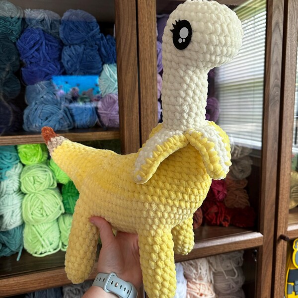 Bananasaurus Dinosaur NO SEW Crochet Pattern - Etsy