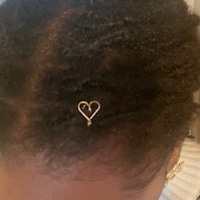 Handcrafted Heart Loc Jewelry, Heart Loc Cuff, Wedding Hair Accessories ...