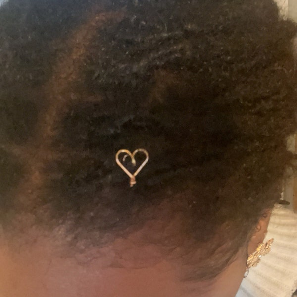 Handcrafted Heart Loc Jewelry, Heart Loc Cuff, Wedding Hair Accessories ...