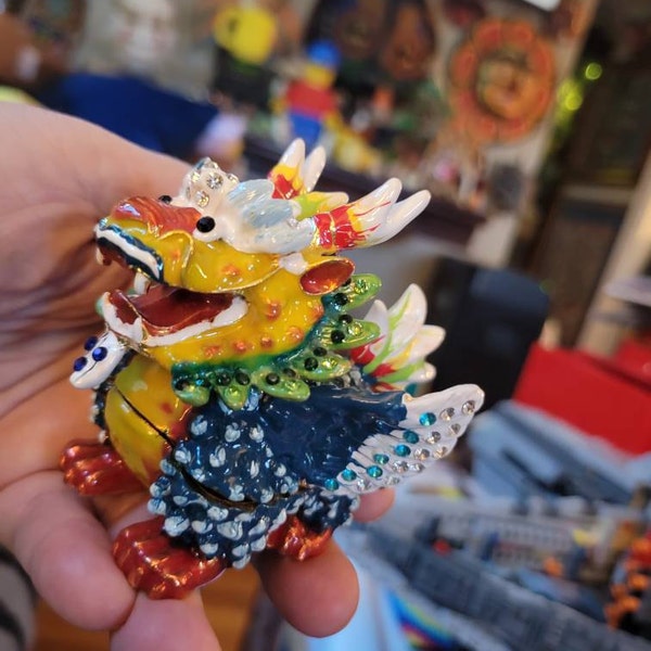 Carousel Jewelry Box - Faberge Style Trinket Box - Jewel & Pearl ...