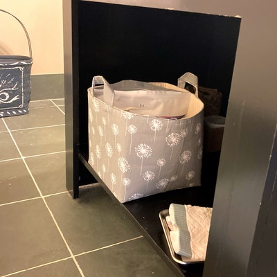 Scandinavian Pine Tree Hamper, Fabric Storage Laundry Hamper, Woodland ...