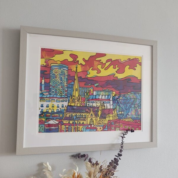 Nottingham Skyline Postcard, Nottingham Contemporary Gallery Postcard ...