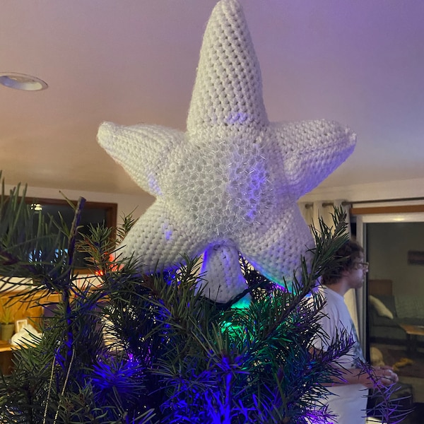 CROCHET PATTERN - STAR Tree Topper Amigurumi / Stuffed Doll / Easy ...