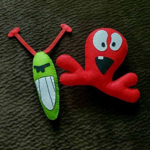 Pocoyo Characters Fred Octopus, Valentina, Alien, Felt Snore. Children ...