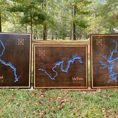 Lake Rabun, Georgia Svg Map Shape SVG Cut File PNG DXF Cricut Vector ...