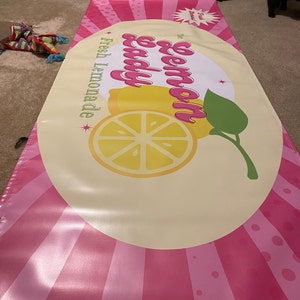 TWO Personalized Tent Banners Front 1x9 and Back 3x8 Signs - Etsy