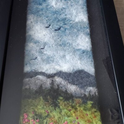 Felt Art, Needle Felted, Tree, Wool Art, Needle Felt Painting, Felt ...