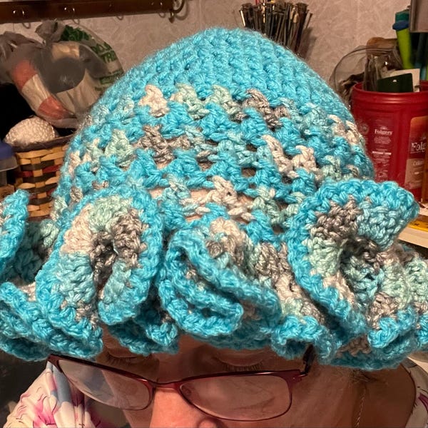 Digital Pattern PDF ONLY – Women’s Trendy Boho Chic Chunky Ruffle ...