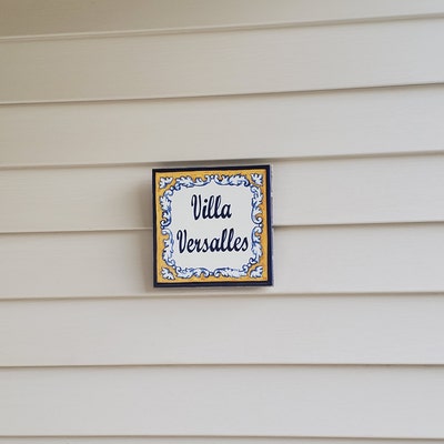 Old Spanish House Number , Signs for Home, Personalized Tile, Ceramic ...