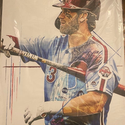 Bryce Harper Poster Philadelphia Phillies Canvas Print, Wall Art ...