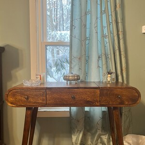 Long Slim Dressing Table, Wave Dressing Table, Mid Century Console ...