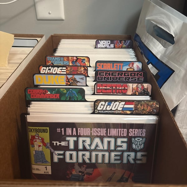 Custom Comic Books Divider Labels, Comic Labels, Comic Stickers ...